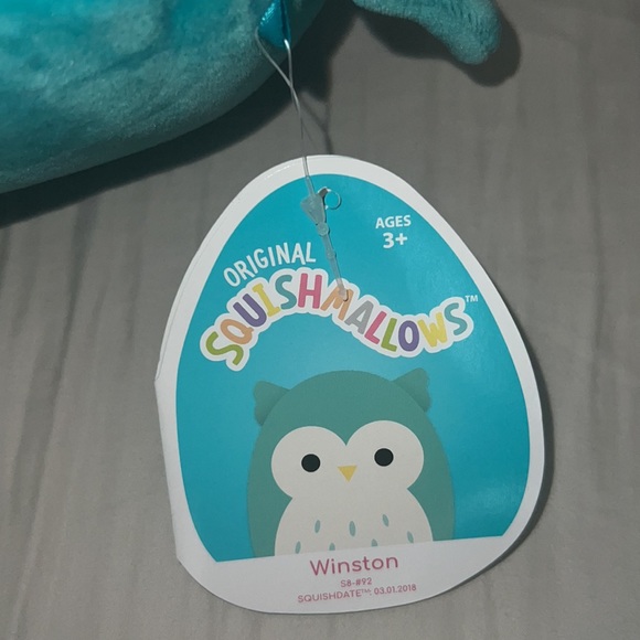 Squishmallows | Toys | Nwt 8 Winston Blue Owl Squishmallow | Poshmark